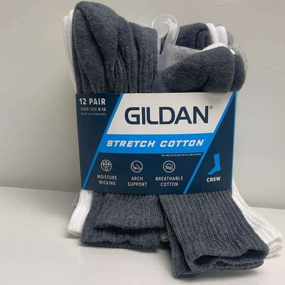 Gildan | Underwear & Socks | Gildan Mens Crew Socks Mixed Color Socks 2 ...